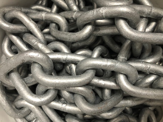 Galvanized Regular Link Chain /m – Boat NZ
