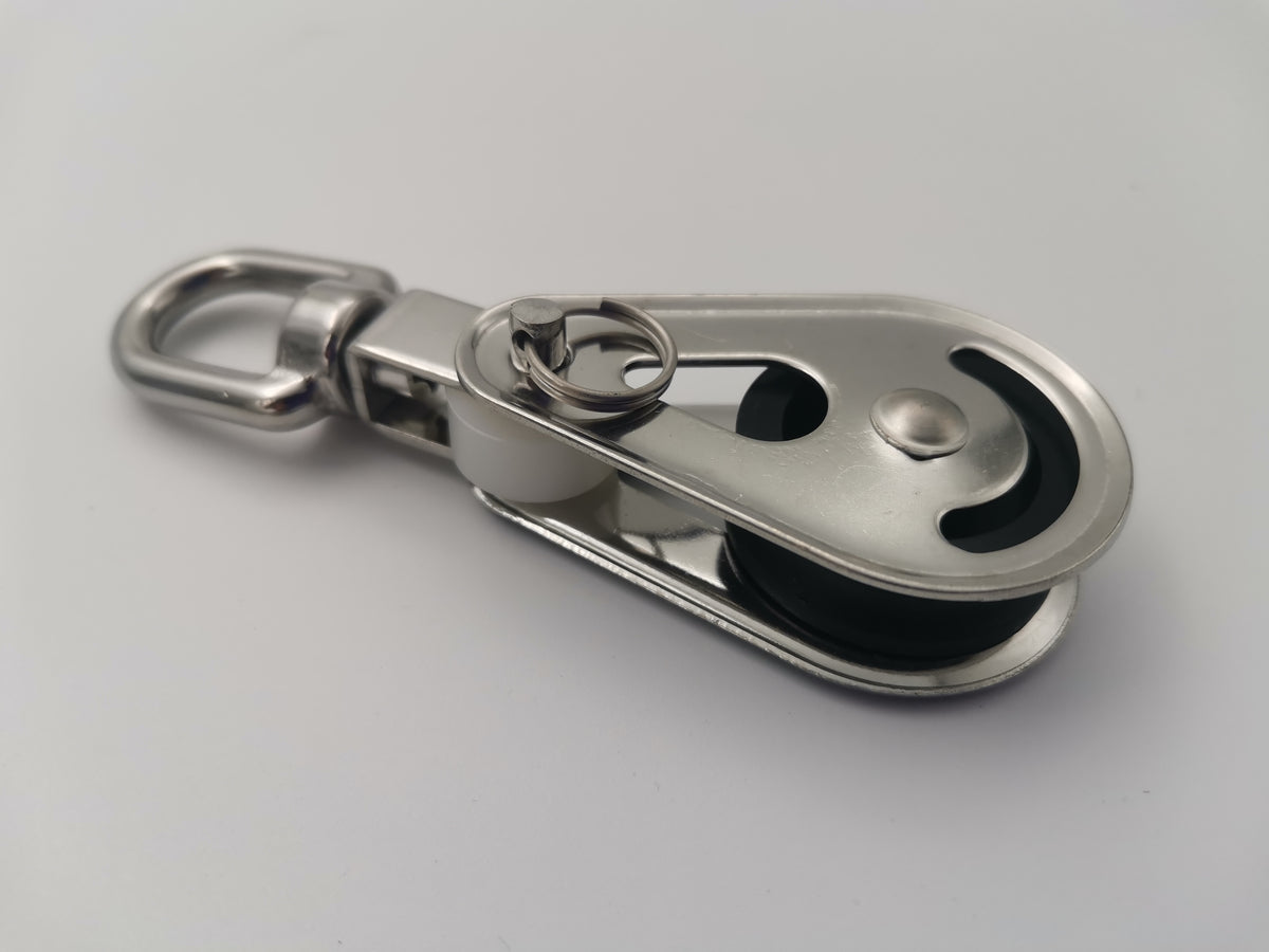 Single Pulley Block S/S 8mm Nylon Plastic Sheave – Boat NZ