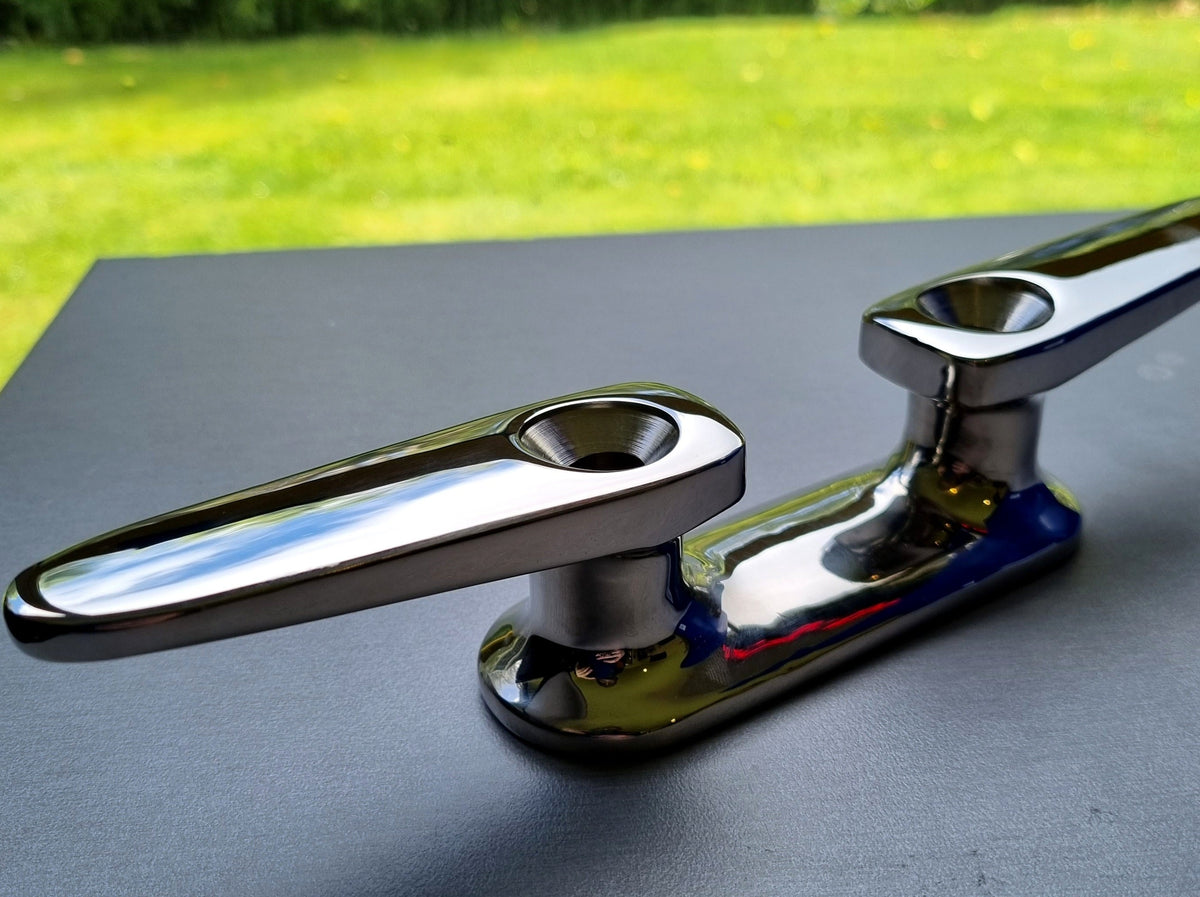 Open Cleat Solid stainless steel 250mm – Boat NZ