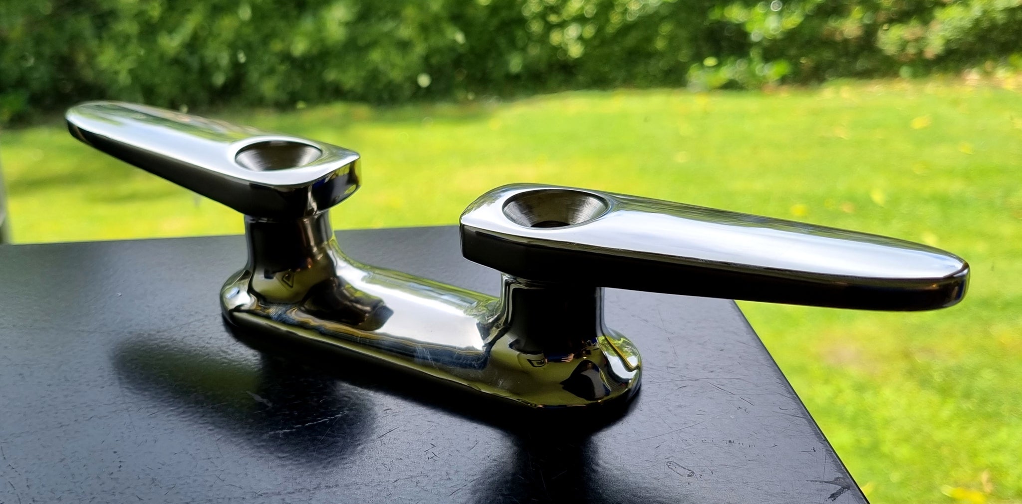 Open Cleat Solid stainless steel 250mm – Boat NZ