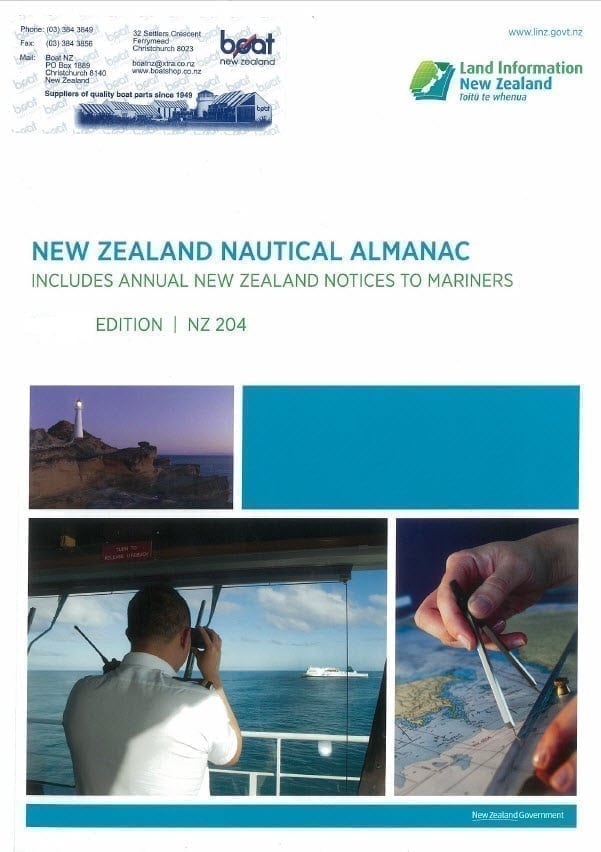 NZ Nautical Almanac 2025/2026 – Boat NZ