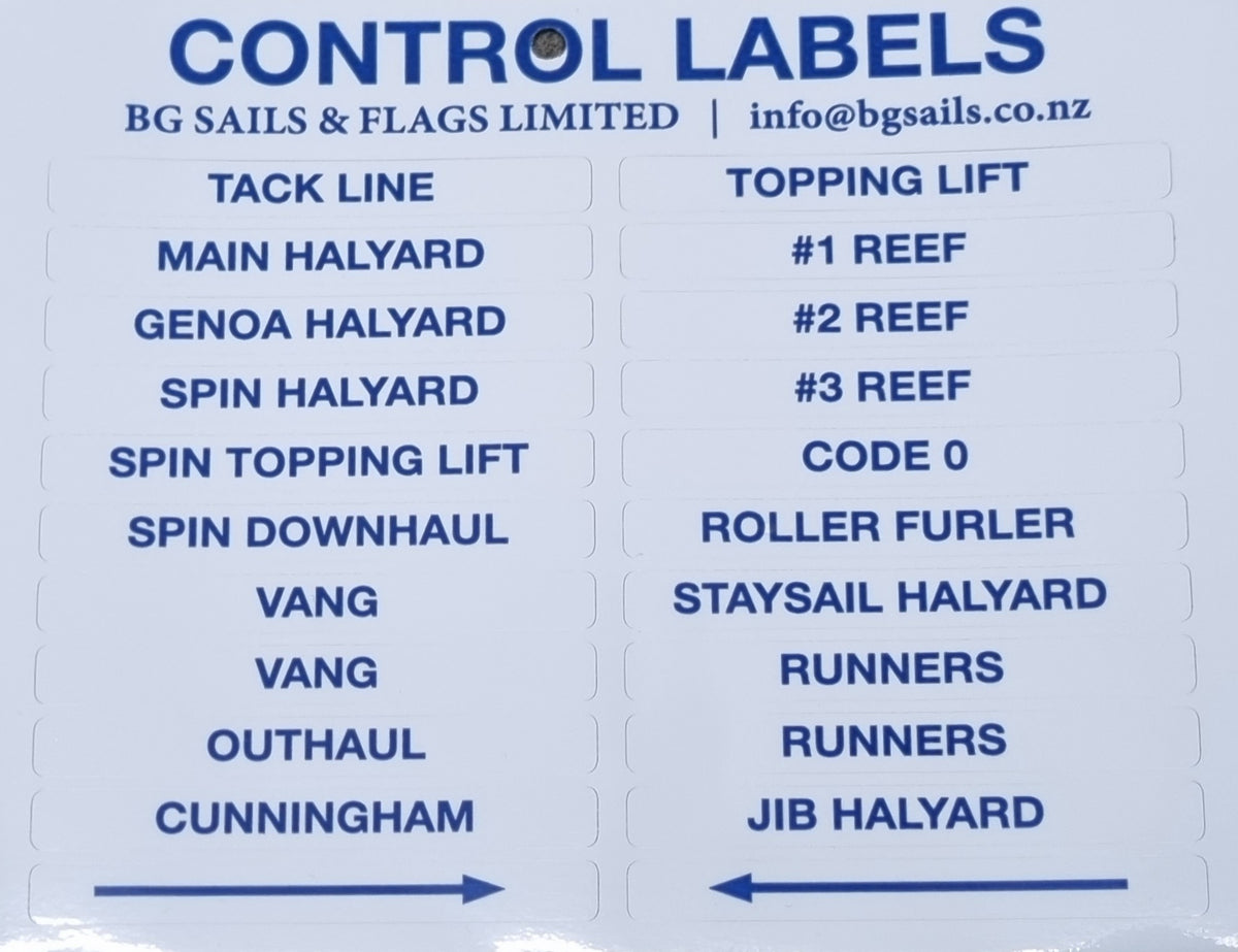Control Label Stickers – Boat NZ