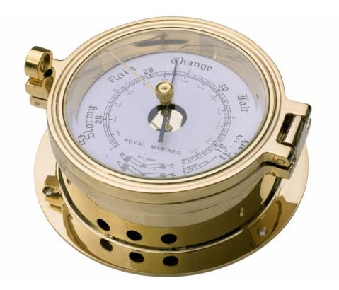 Brass Barometer - Port 75mm & 90mm Face – Boat NZ
