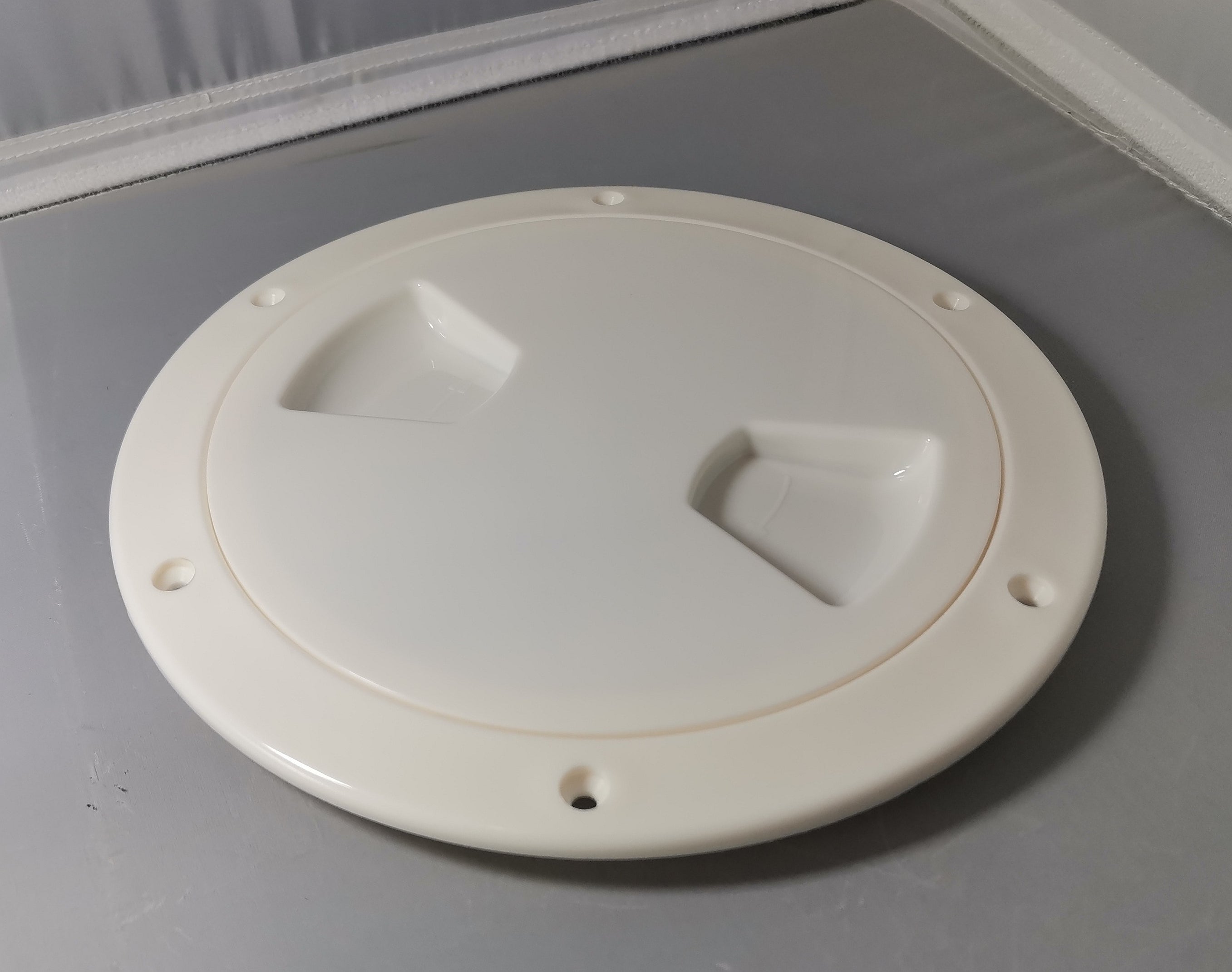 Inspection Port Hatch White deck plate 260mm – Boat NZ