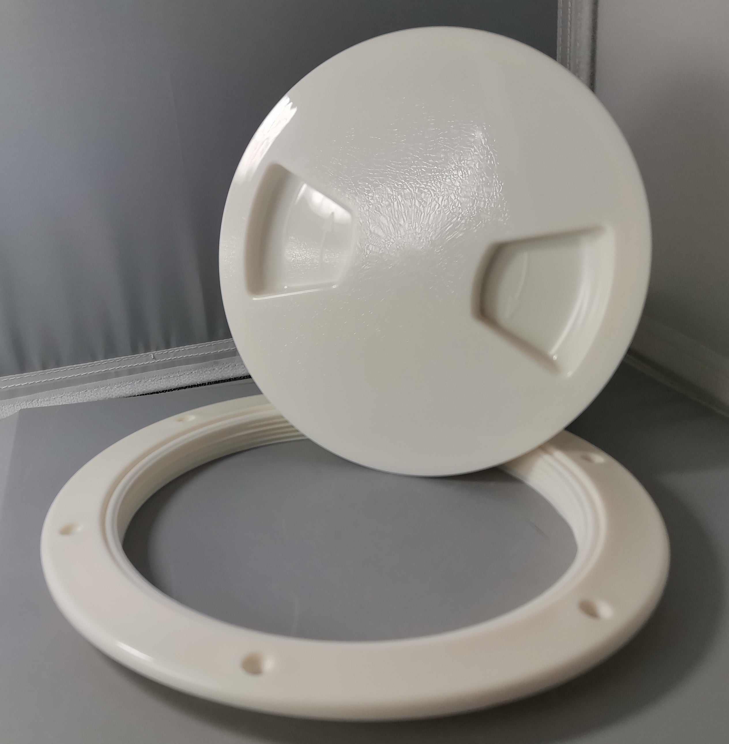 Inspection Port Hatch White deck plate 260mm – Boat NZ