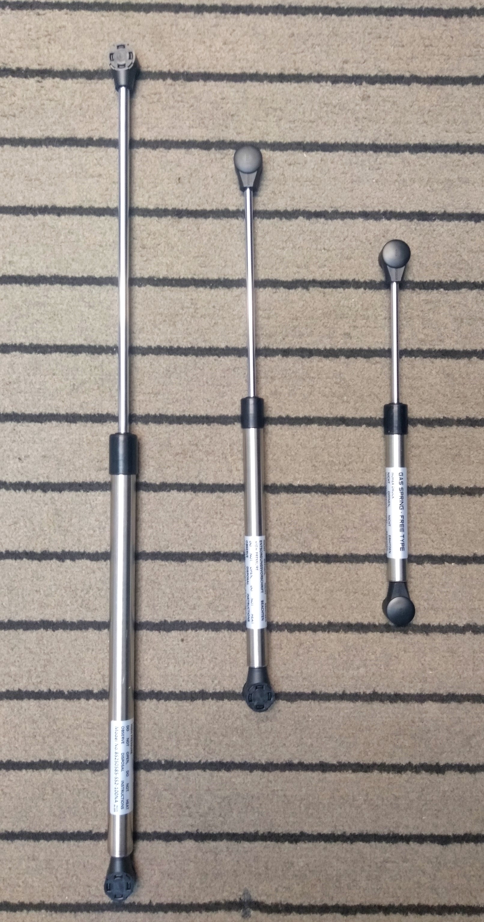 Gas Strut Hatch Stays - 3 Sizes – Boat NZ