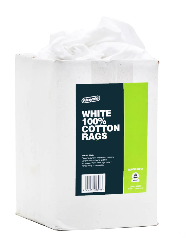 White Rags (100% Cotton) 1kg – Boat NZ